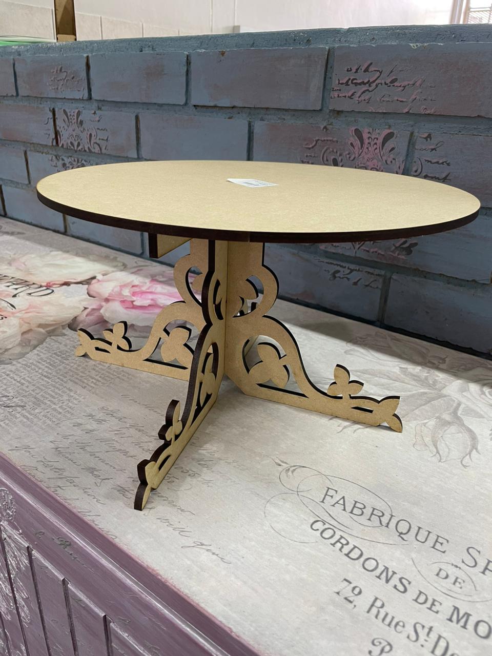 MDF CAKE STAND WITH SCROLL - DIY Hardware & Crafts